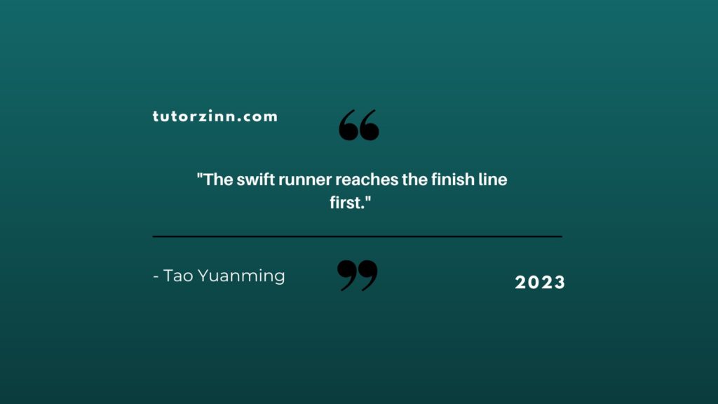 The Wisdom of Tao Yuanming: The Swift Runner Reaches the Finish Line ...